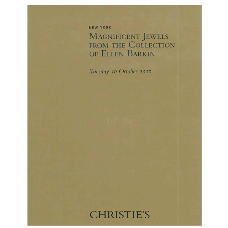 Magnifiques bijoux de la collection d'Ellen Barkin, Christie''s (livre ...