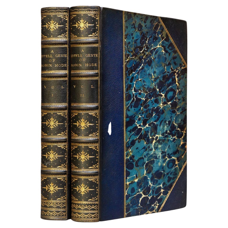 'Book Sets' 2 Volumes, John Mathew Gutch, A Lytell Geste of Robin Hode ...