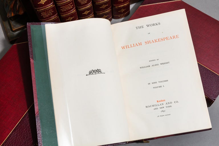 'Book Sets' 9 Volumes, William Shakespeare, The Complete Works at 1stDibs