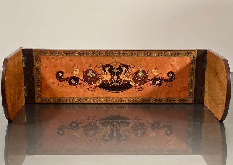 Book Slide Extending Bookend Rack Inlaid Maple For Sale at 1stDibs