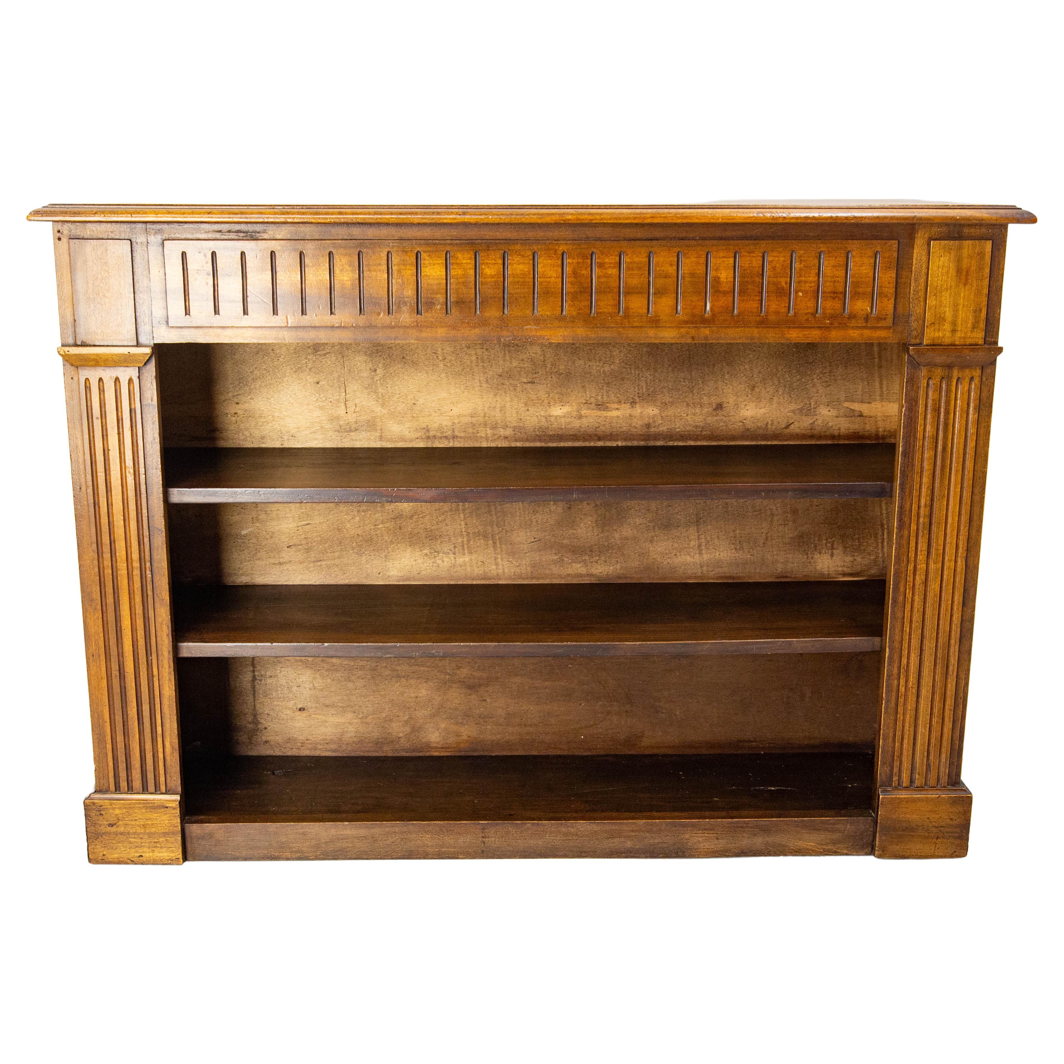 Bookcase in a False Poplar Fireplace, French, circa 1900 For Sale at ...