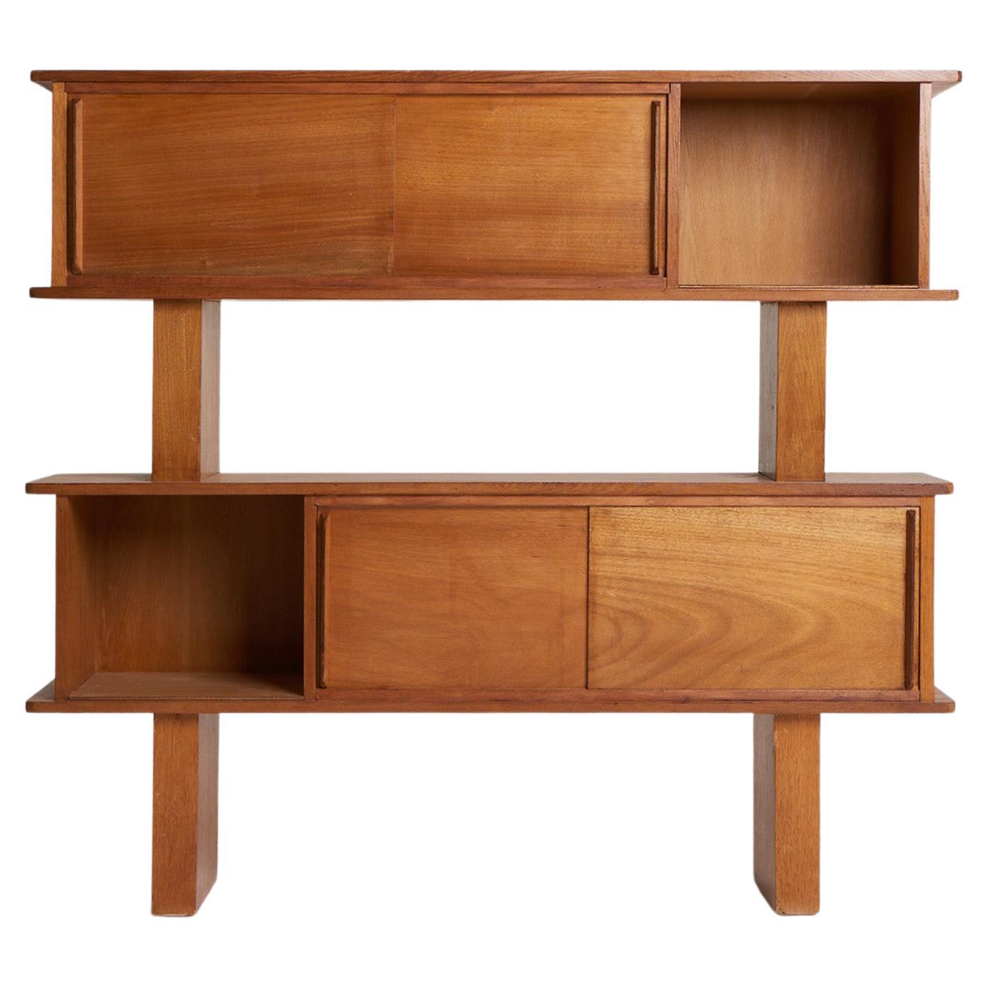 Charlotte Perriand and Jean Prouve Mexique Bookcase at 1stDibs