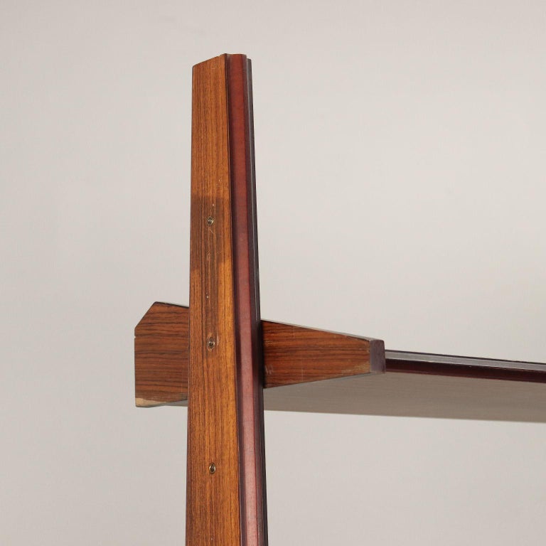 Bookcase Jacaranda Veneered Wood Italy 1960s For Sale at 1stDibs