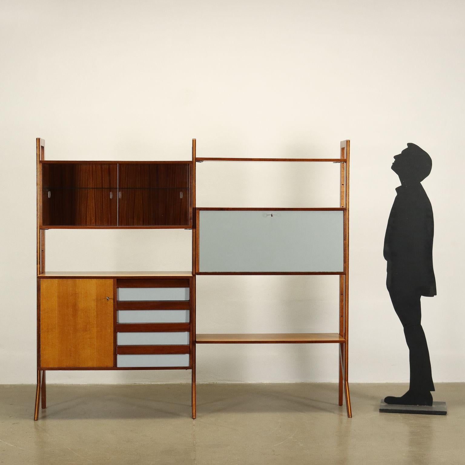 Bookcase Laminate, Italy, 1950s-1960s at 1stDibs