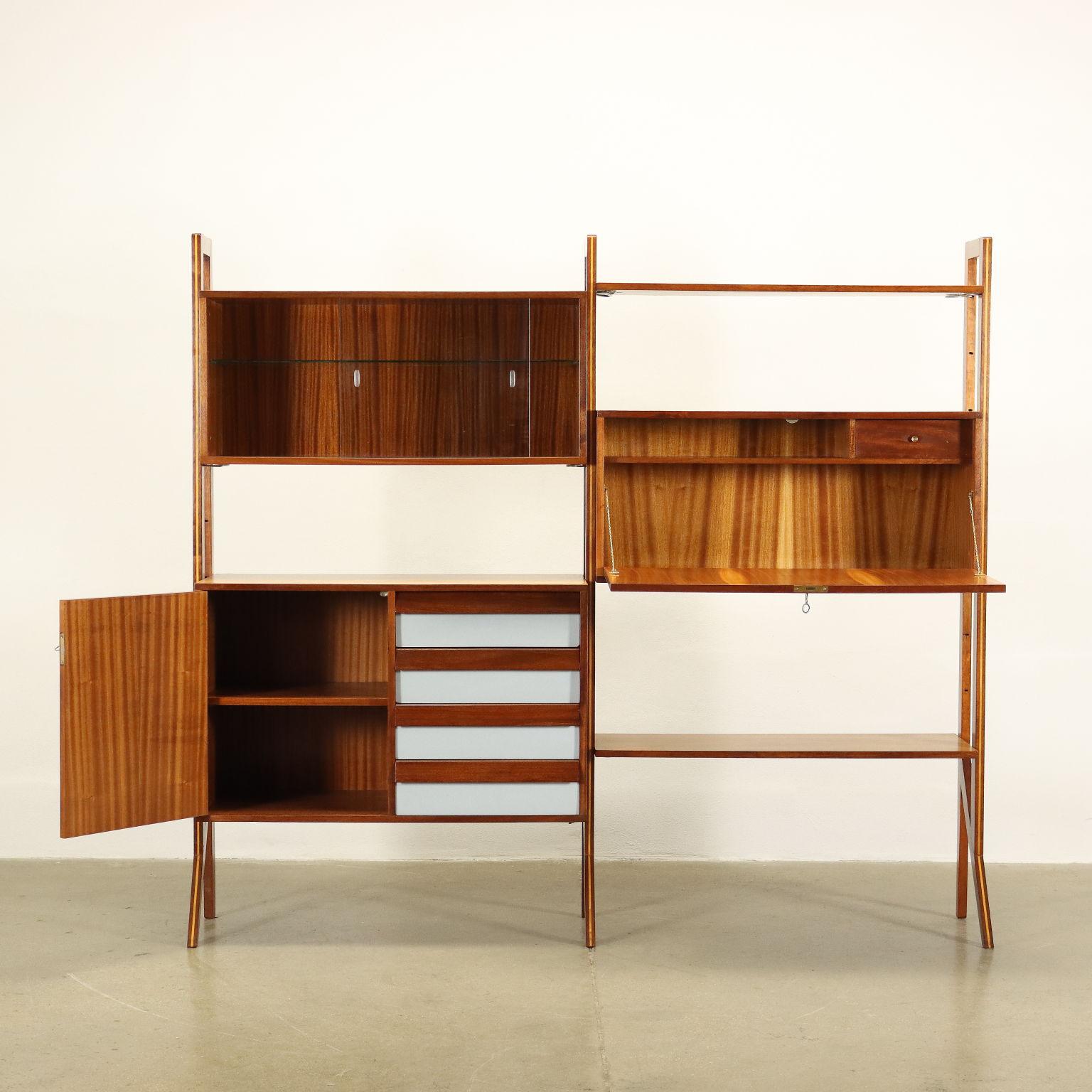 Bookcase Laminate, Italy, 1950s-1960s at 1stDibs