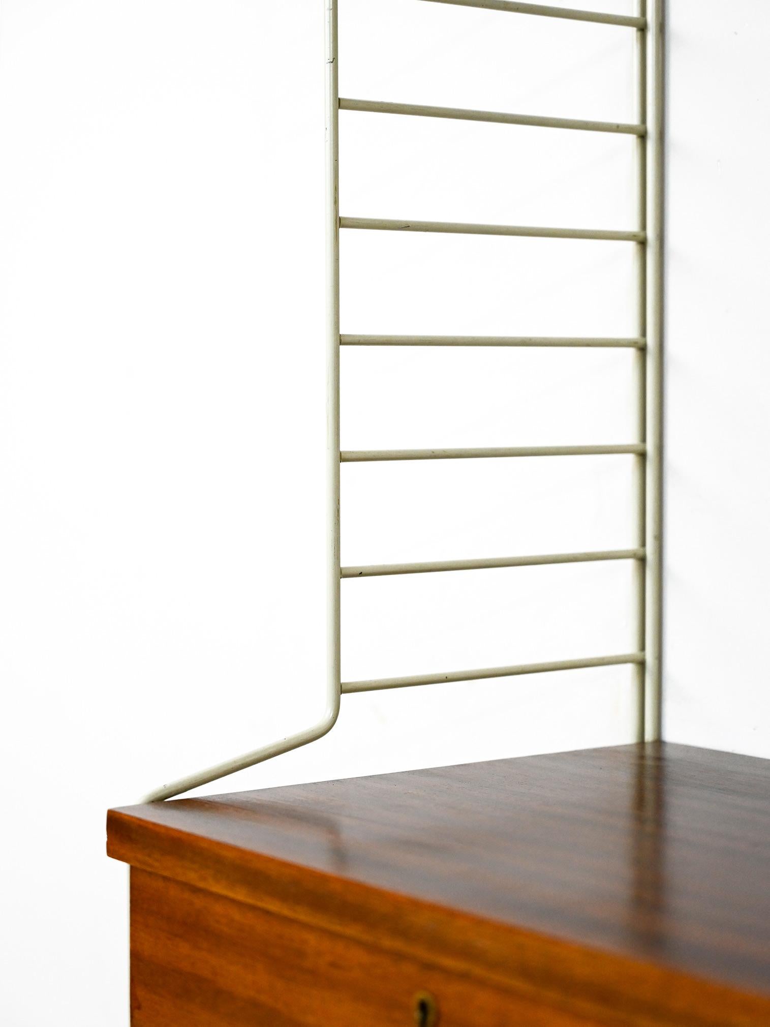 Bookcase with Metal Frame 'String' at 1stDibs