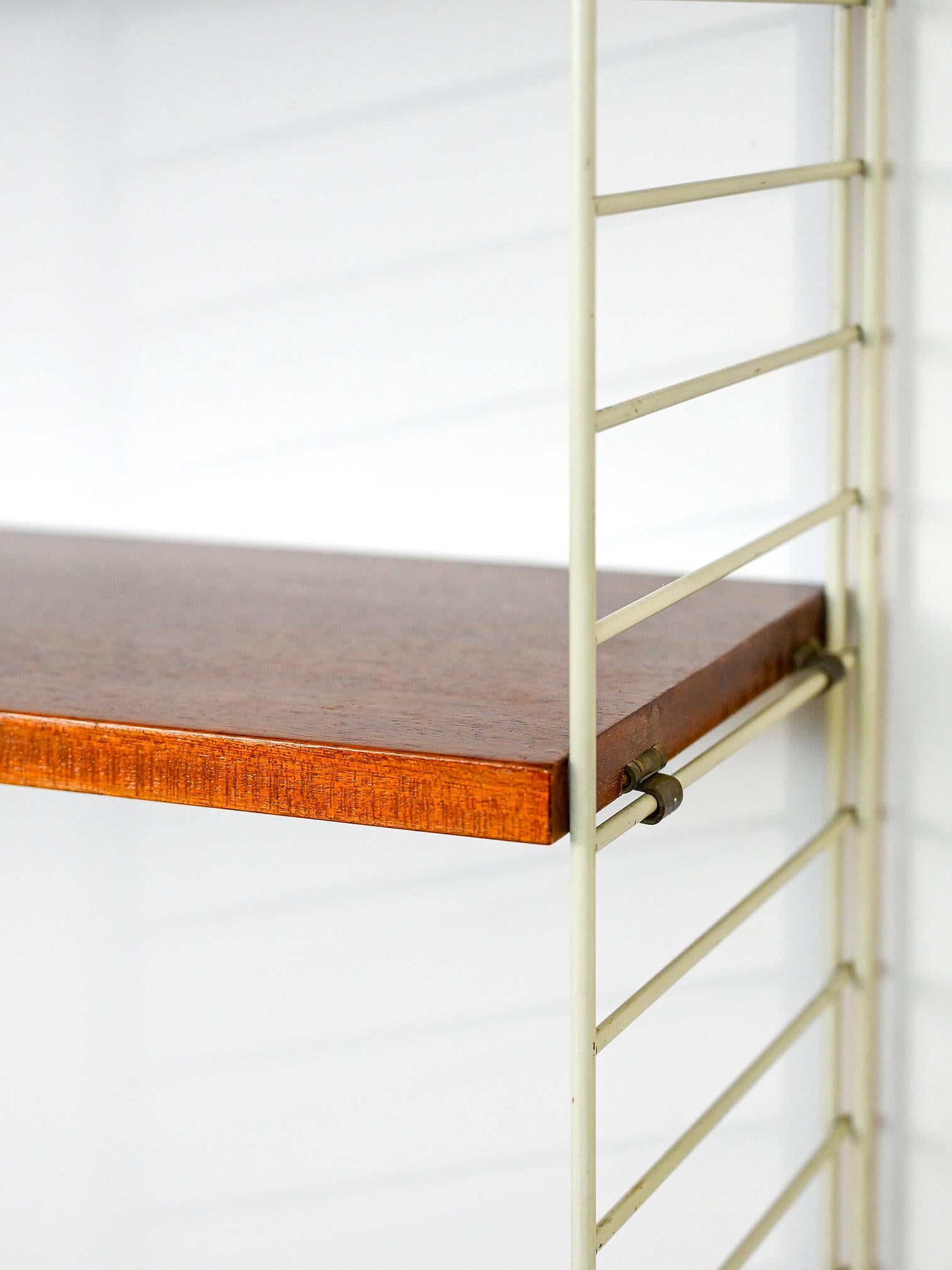 Bookcase with Metal Frame 'String' at 1stDibs