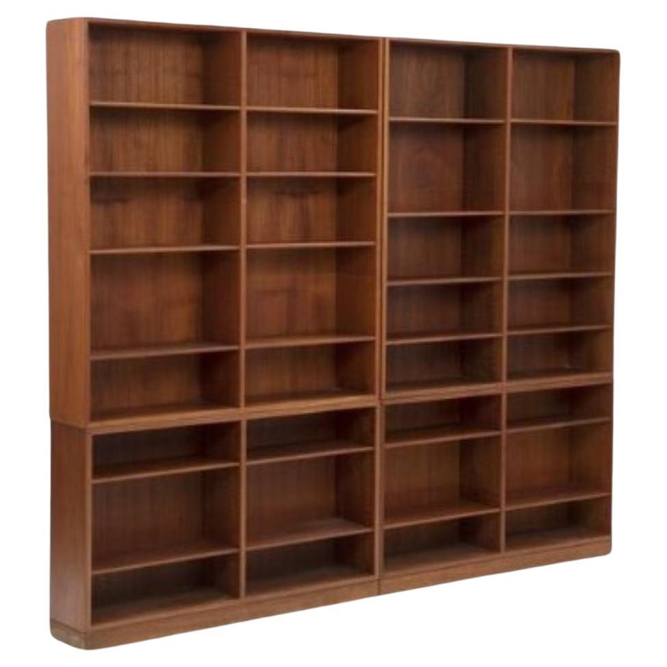 Børge Mogensen Scandinavian Modern Set of Teak and Oak Bookcases, FDB ...