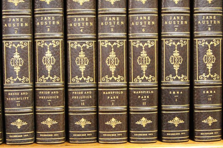 Books, Jane Austen Novels, the Complete Works, Antique Leatherbound at ...