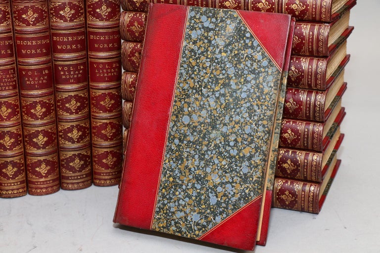 Books, The Complete Works of Charles Dickens Library Edition at 1stDibs