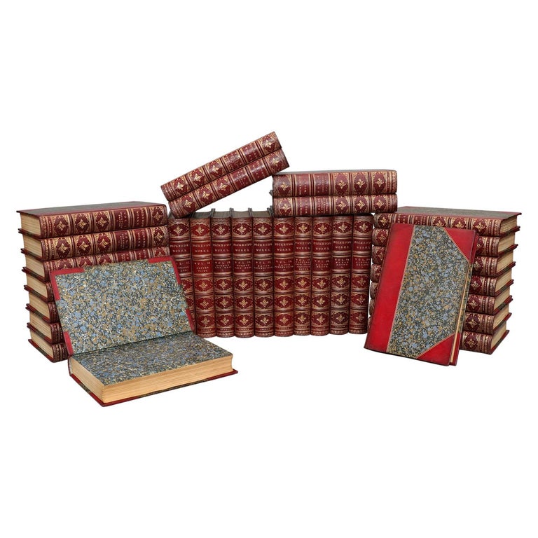 Books, The Complete Works of Charles Dickens Library Edition at 1stDibs
