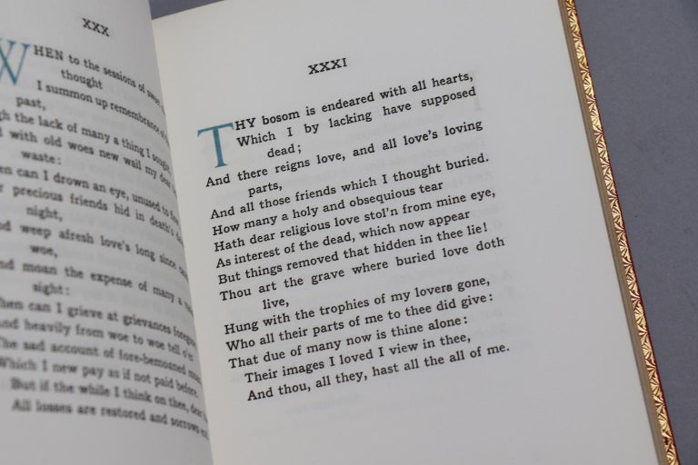 Books, The Sonnets of William Shakespeare at 1stDibs