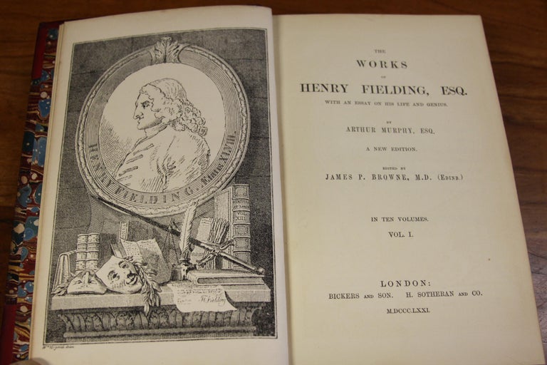 Books, The Works of Henry Fielding, Leather Bound and Antique ...