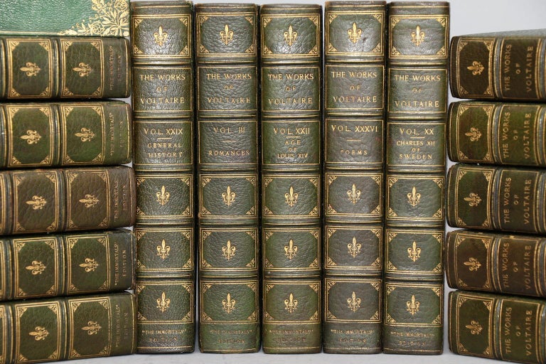Books, The Works of Voltaire The Immortals' Edition at 1stDibs