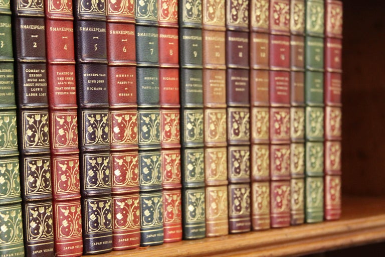 Books, The Works of William Shakespeare, Antique Leather-Bound ...