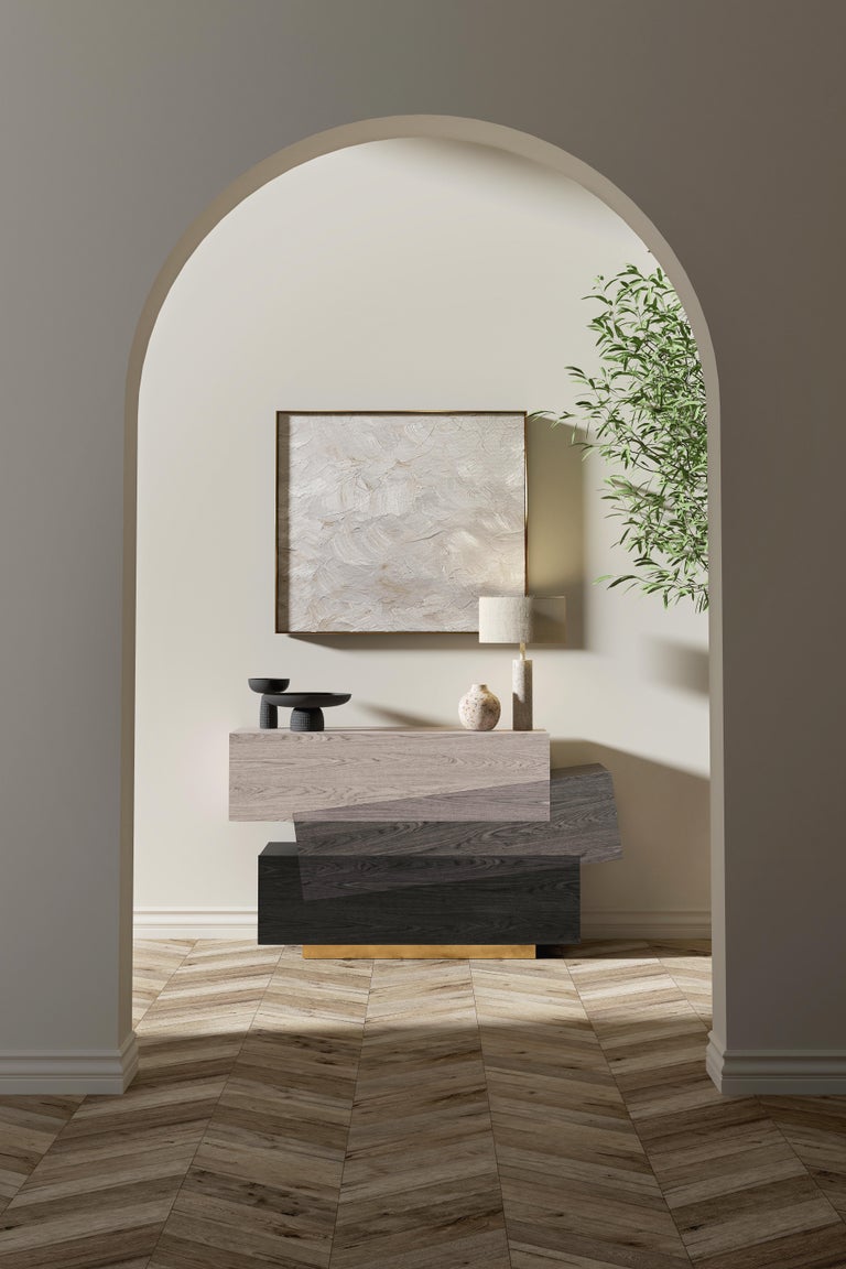 Booleanos Bedside 3 Drawers, Chest of Drawers in Dark Wood Veneer, Joel ...