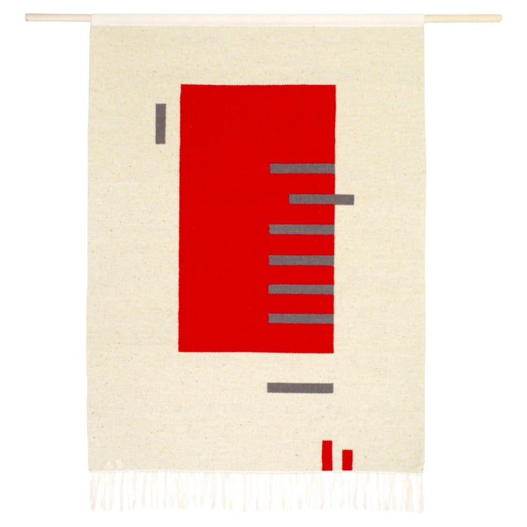 Boos Wool Tapestry, Contemporary Wall Hanging, Naturally Dyed and ...