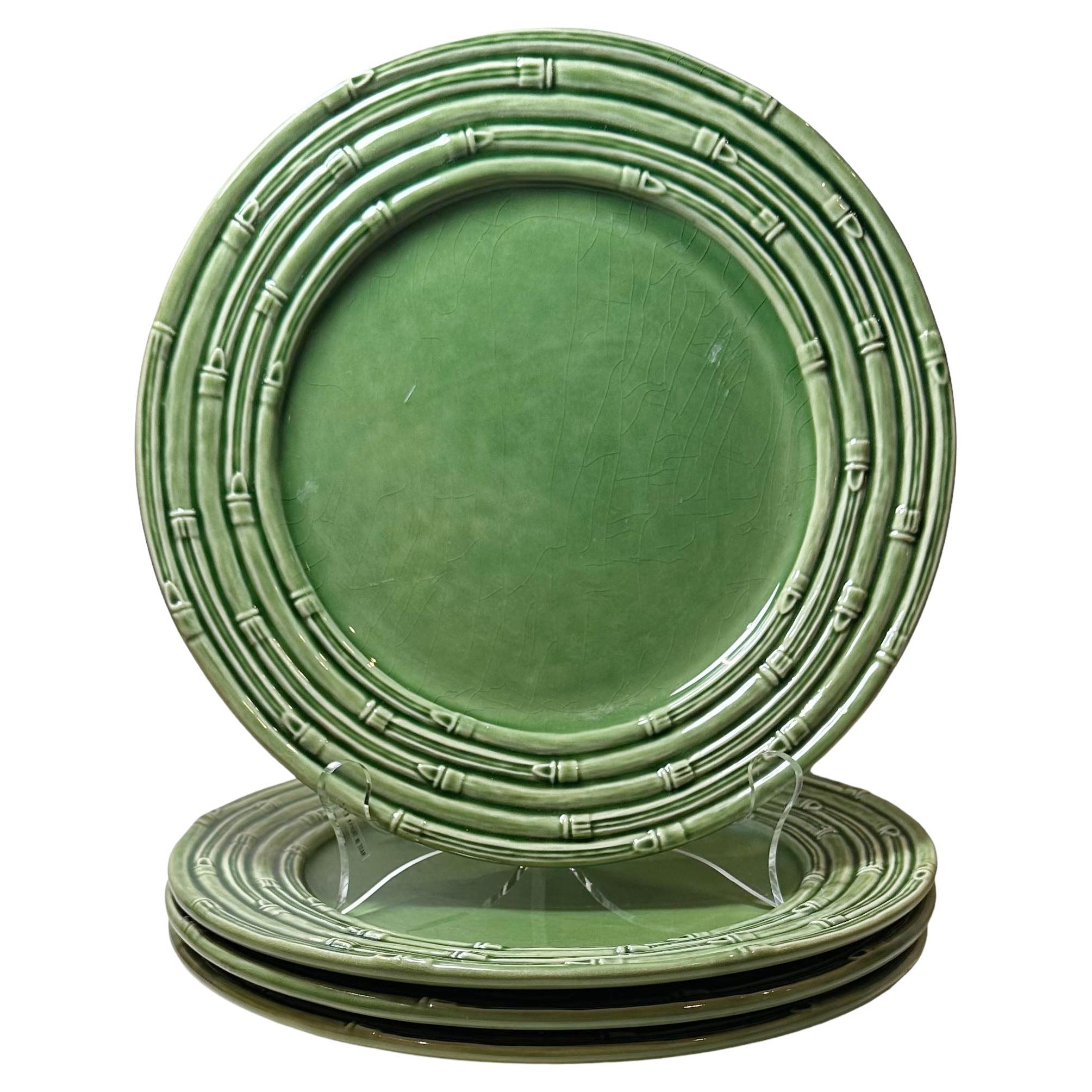 Vintage Boho Bordallo Pinheiro Cabbage Plates - Set of 14 For Sale at ...