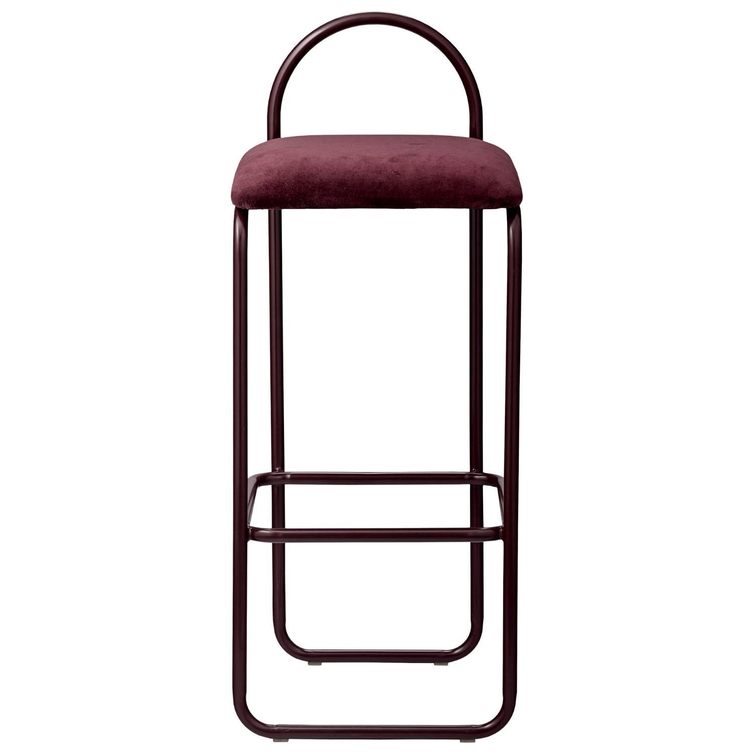 Bordeaux Velvet Modern Uphostery Office Chair For Sale at 1stDibs
