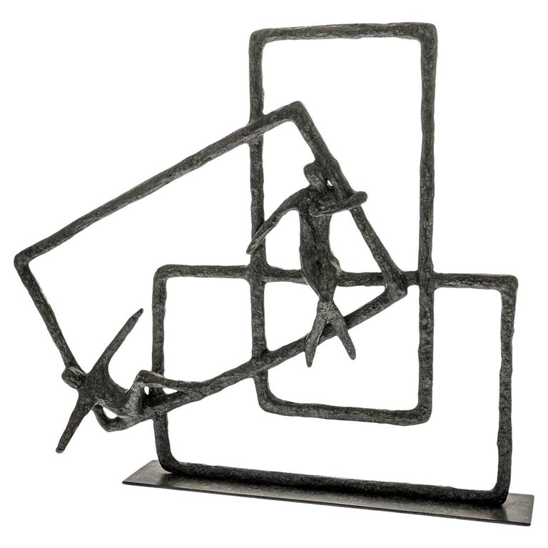 Border Bronze Sculpture For Sale at 1stDibs