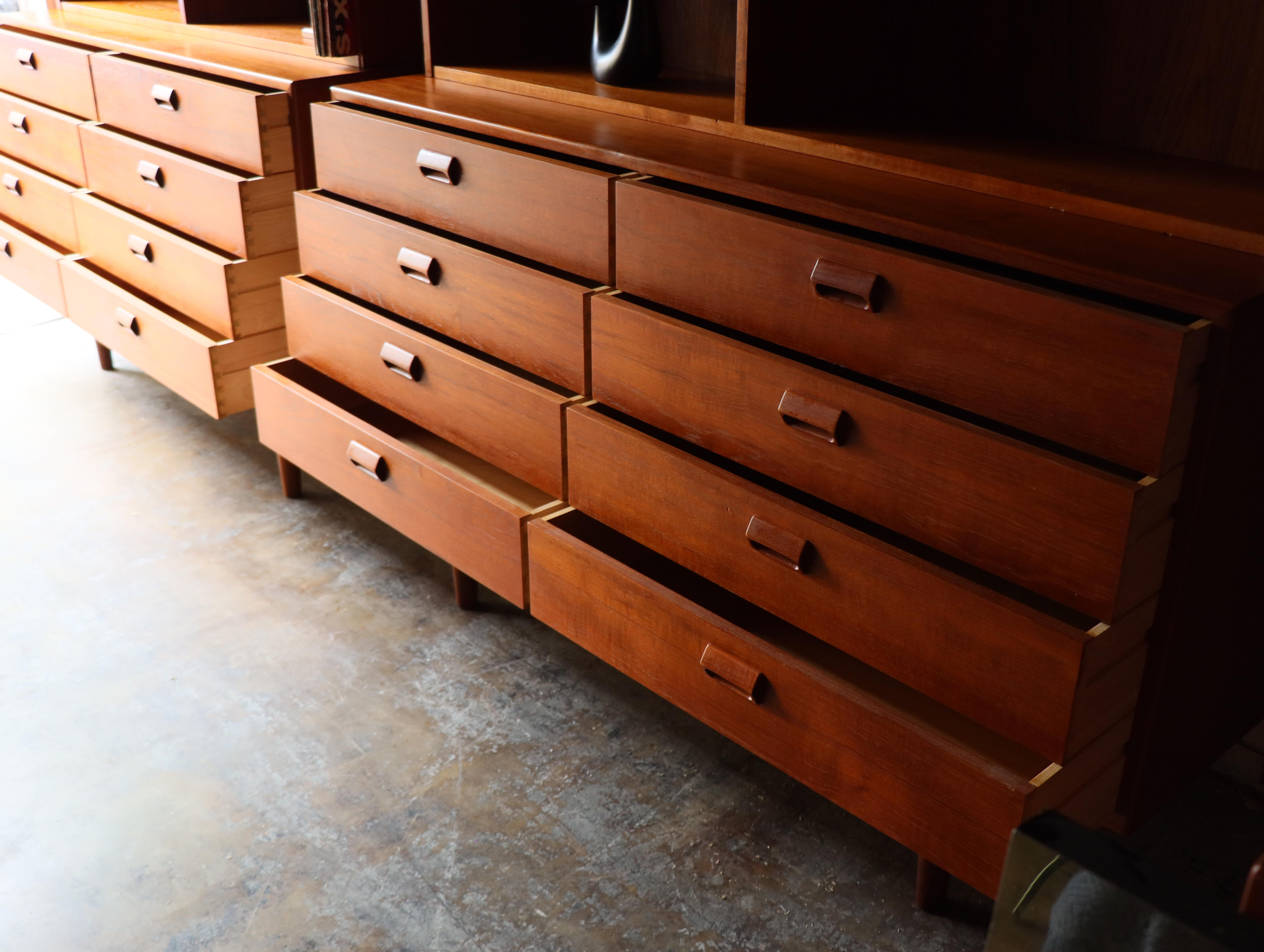 Borge Mogensen Dresser with Bookcases, Soborg Denmark, 1960 Mid Century ...