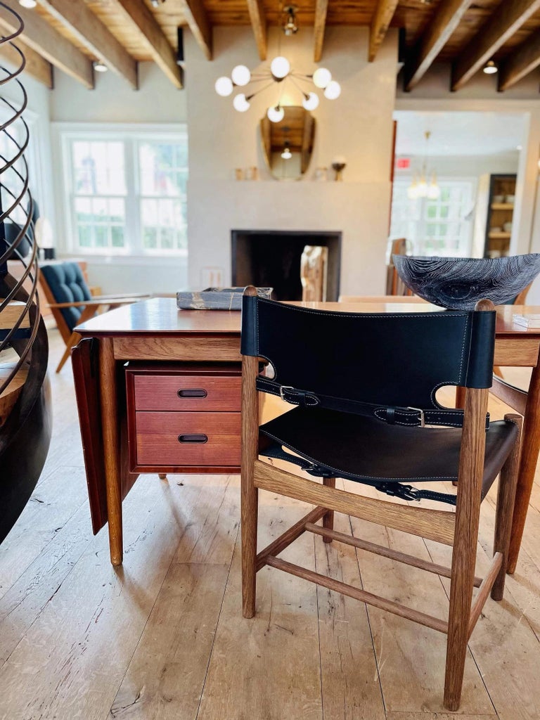 Borge Mogensen Spanish Dining Chair in Smoked Oak For Sale at 1stDibs