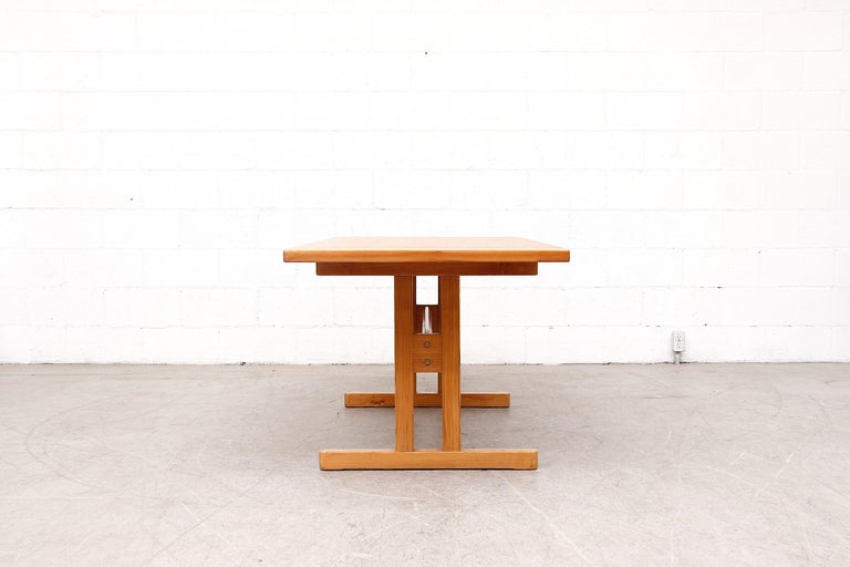 Borge Mogensen Style Pine Dining Table at 1stDibs