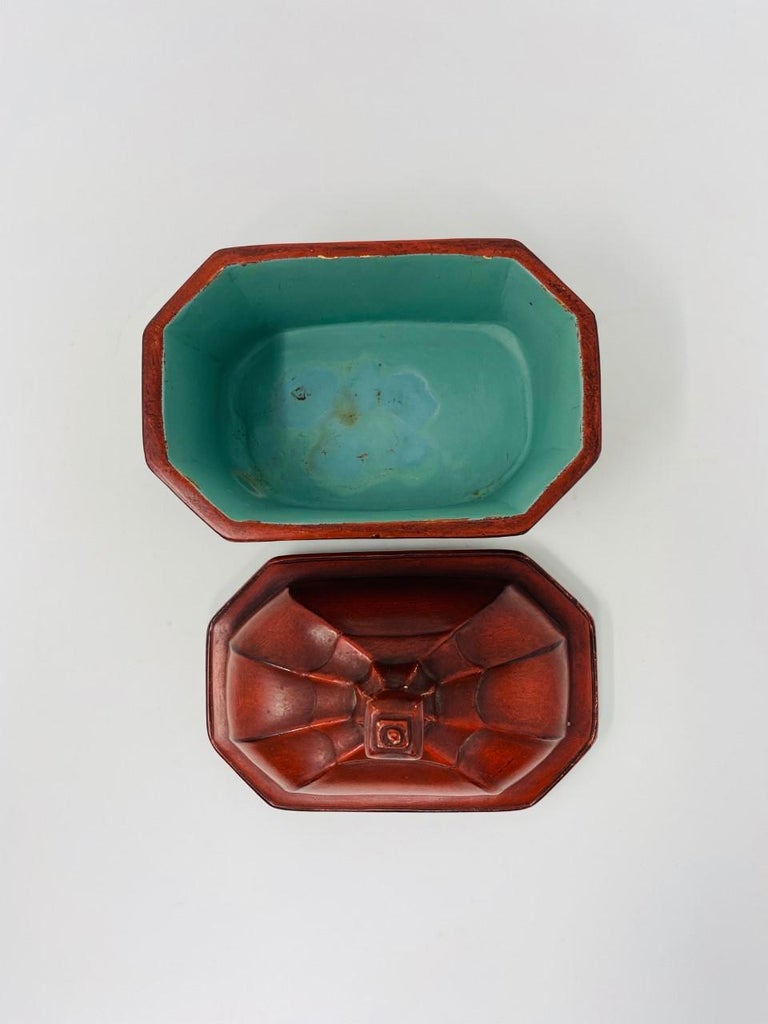 Borghese Italian Ceramic Box For Sale at 1stDibs
