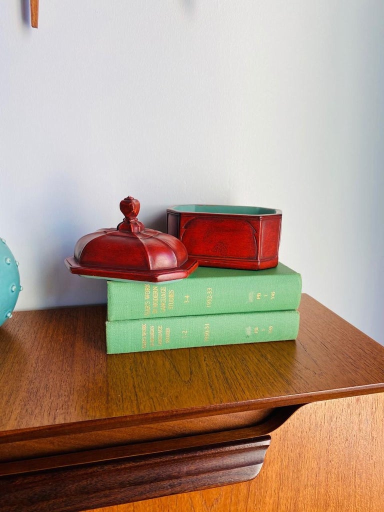 Borghese Italian Ceramic Box For Sale at 1stDibs