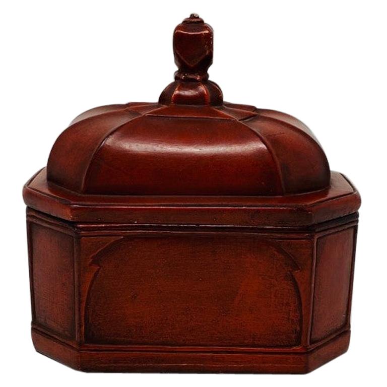 Borghese Italian Ceramic Box For Sale at 1stDibs