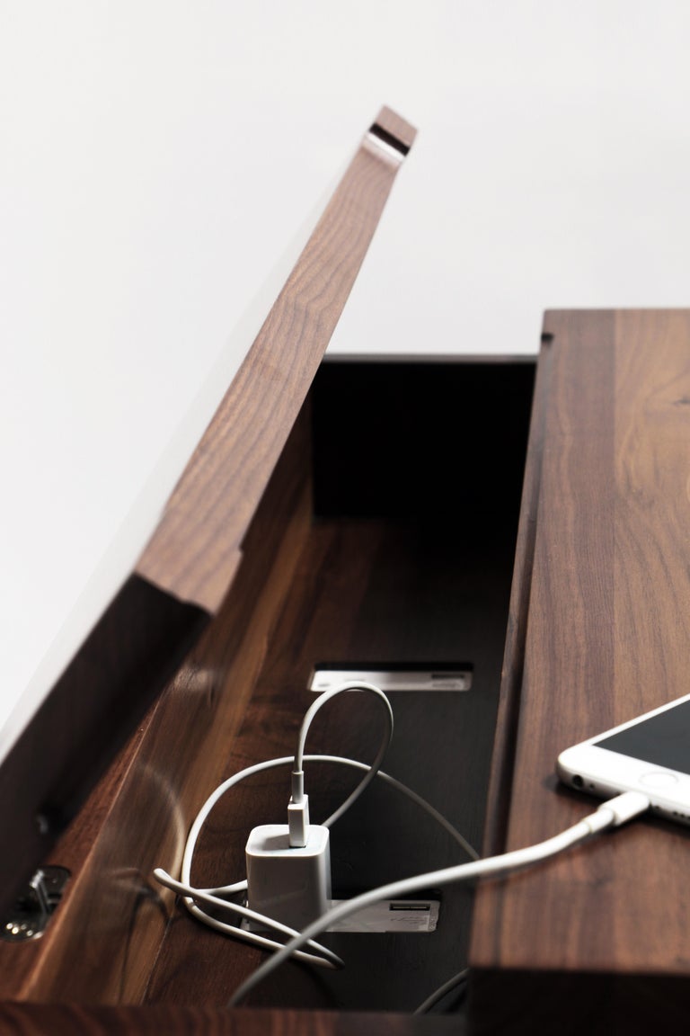 Boris 80 Walnut Night Stand, Contemporary Mexican Design For Sale at ...