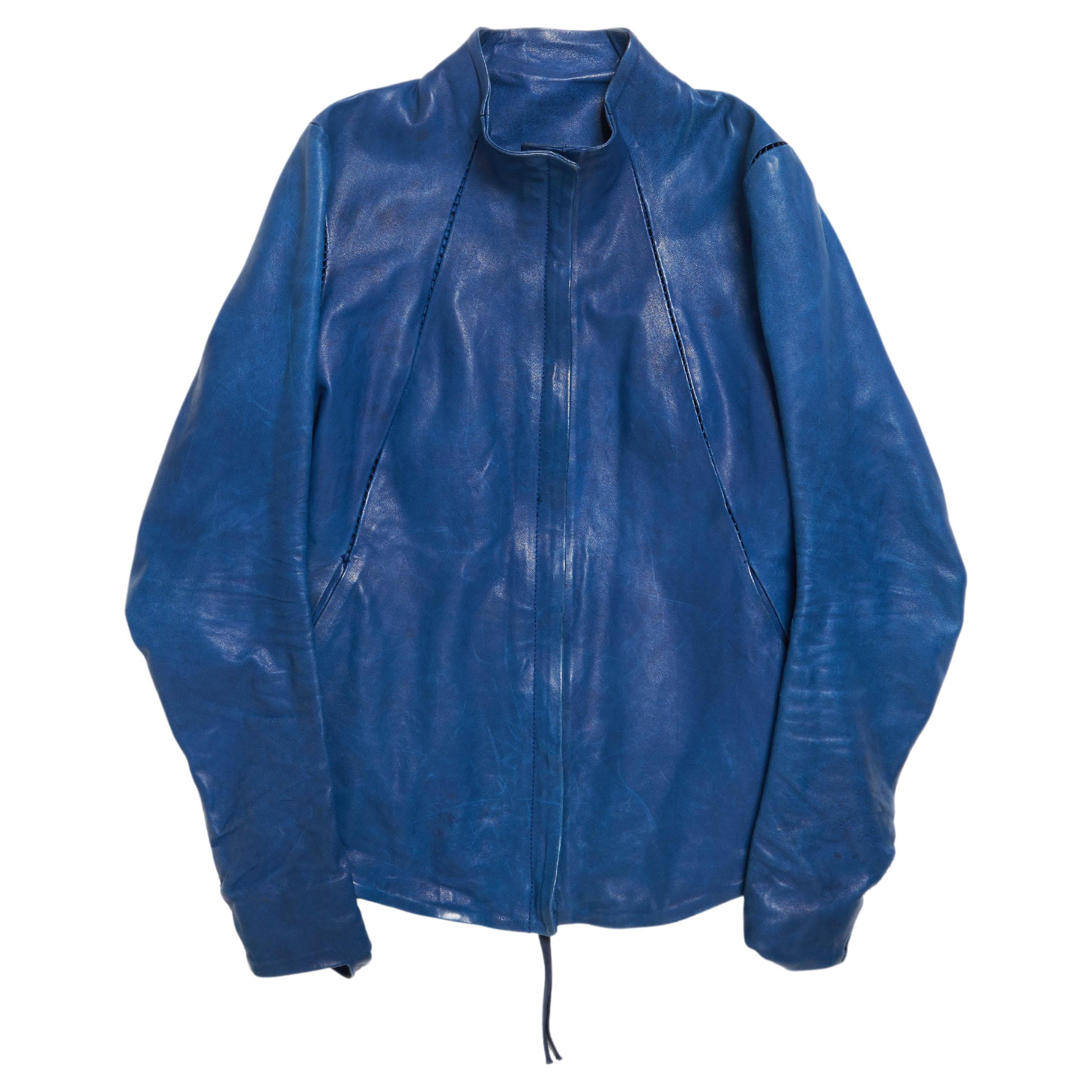 Vintage Chinese Reversible Blue Silk Jacket For Sale at 1stDibs