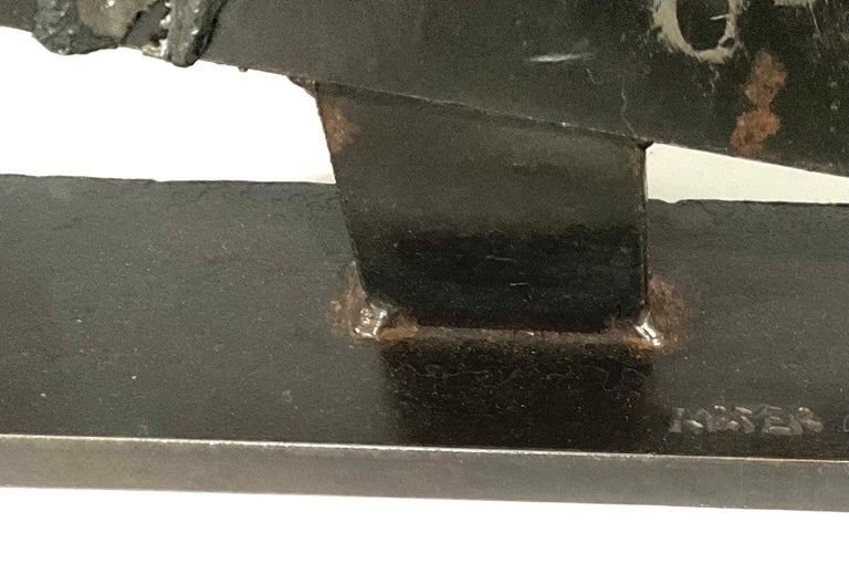 Boris Kramer Large and Heavy Abstract Stainless Steel Sculpture Artist ...