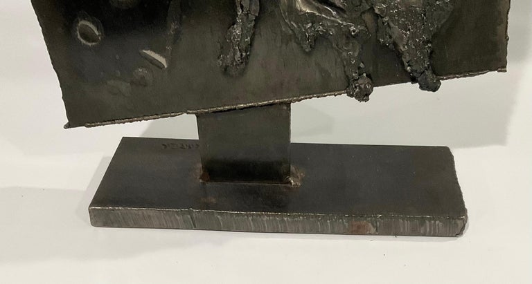 Boris Kramer Large and Heavy Abstract Stainless Steel Sculpture Artist ...