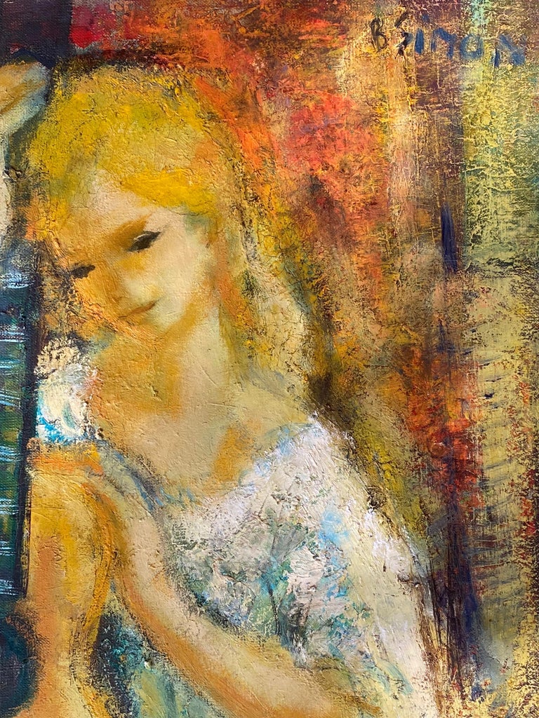 Boris Simon - “Girl with Guitar” For Sale at 1stDibs