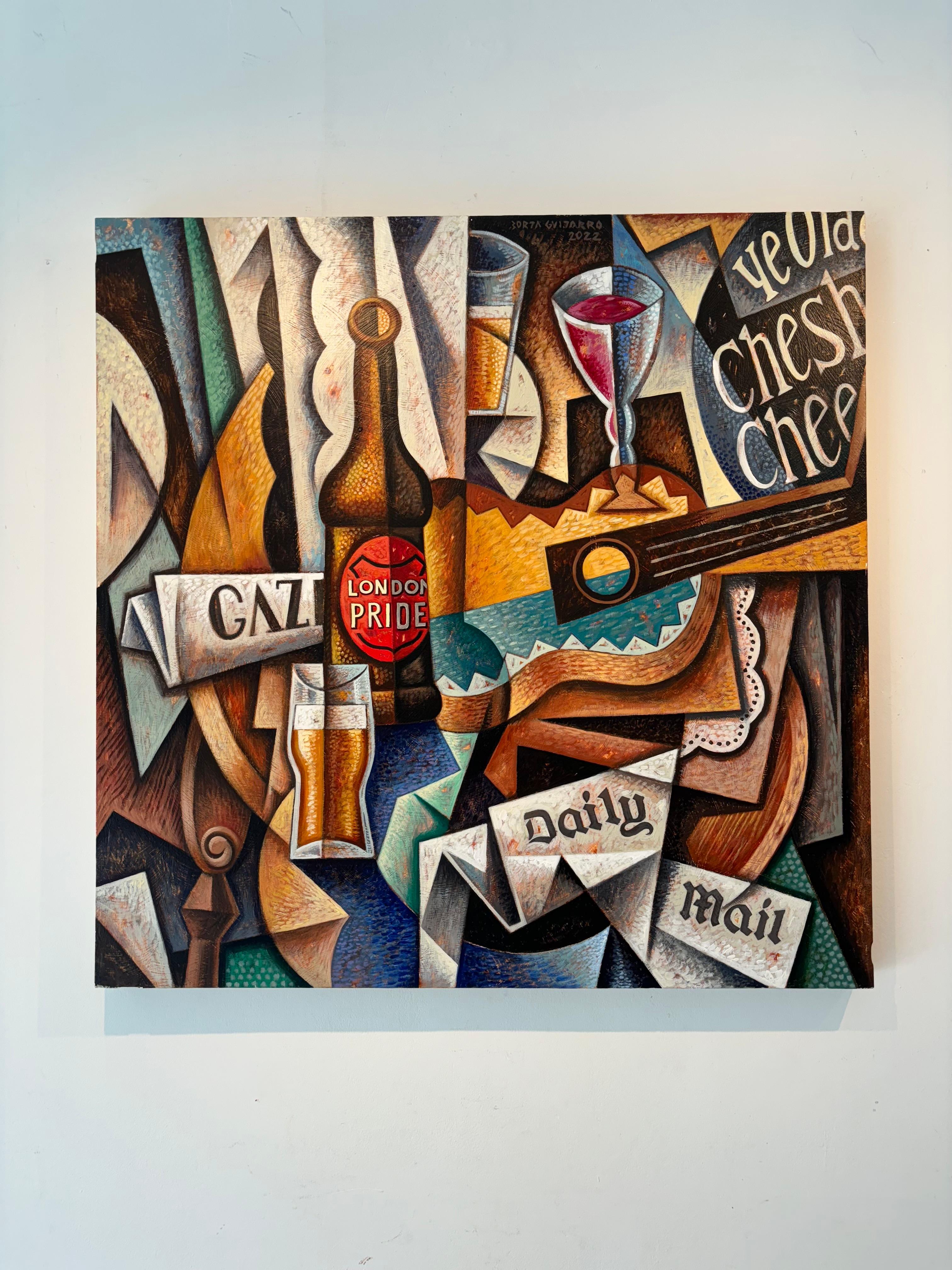 Borja Guijarro - London Beer Still Life-original still life cubism ...