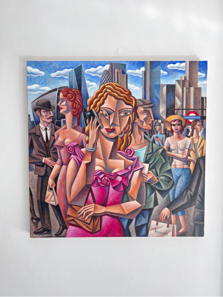 Borja Guijarro - London People - contemporary cubist abstract geometric ...