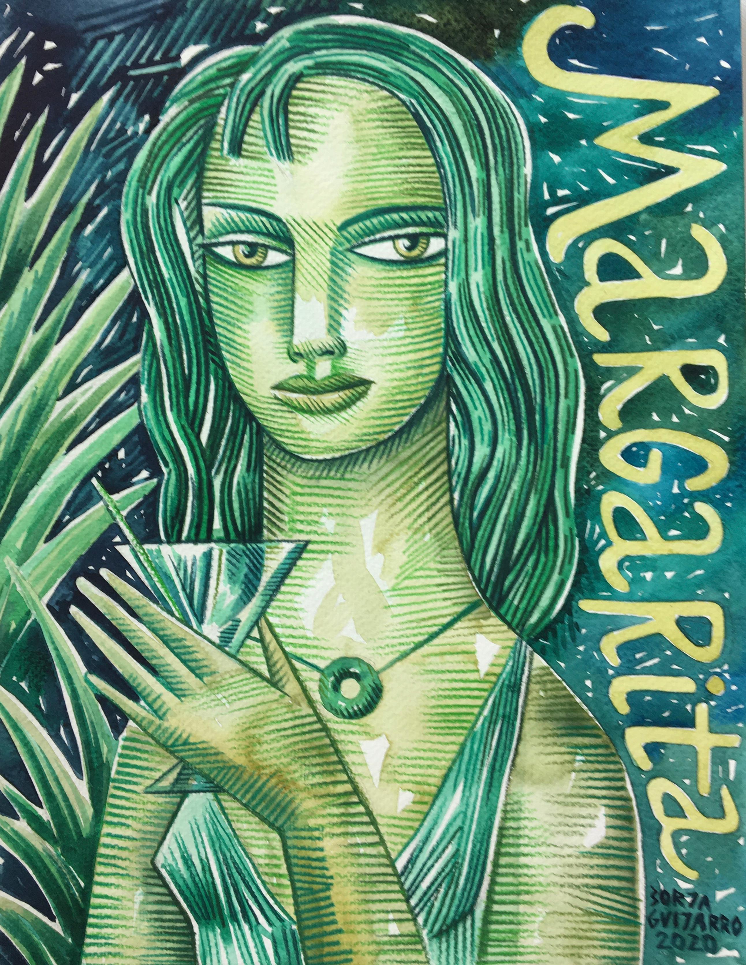 Borja Guijarro - Margarita- unique portrait female artwork modern human ...