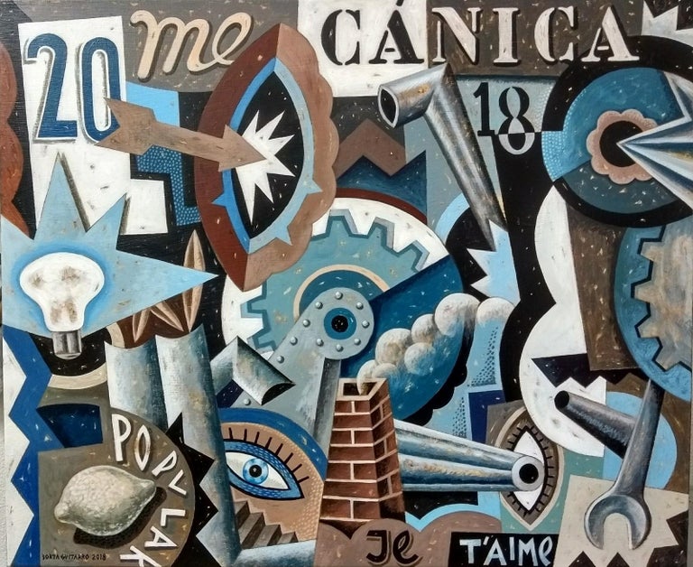 Borja Guijarro - Mecánica - text still life modern abstract cubism ...