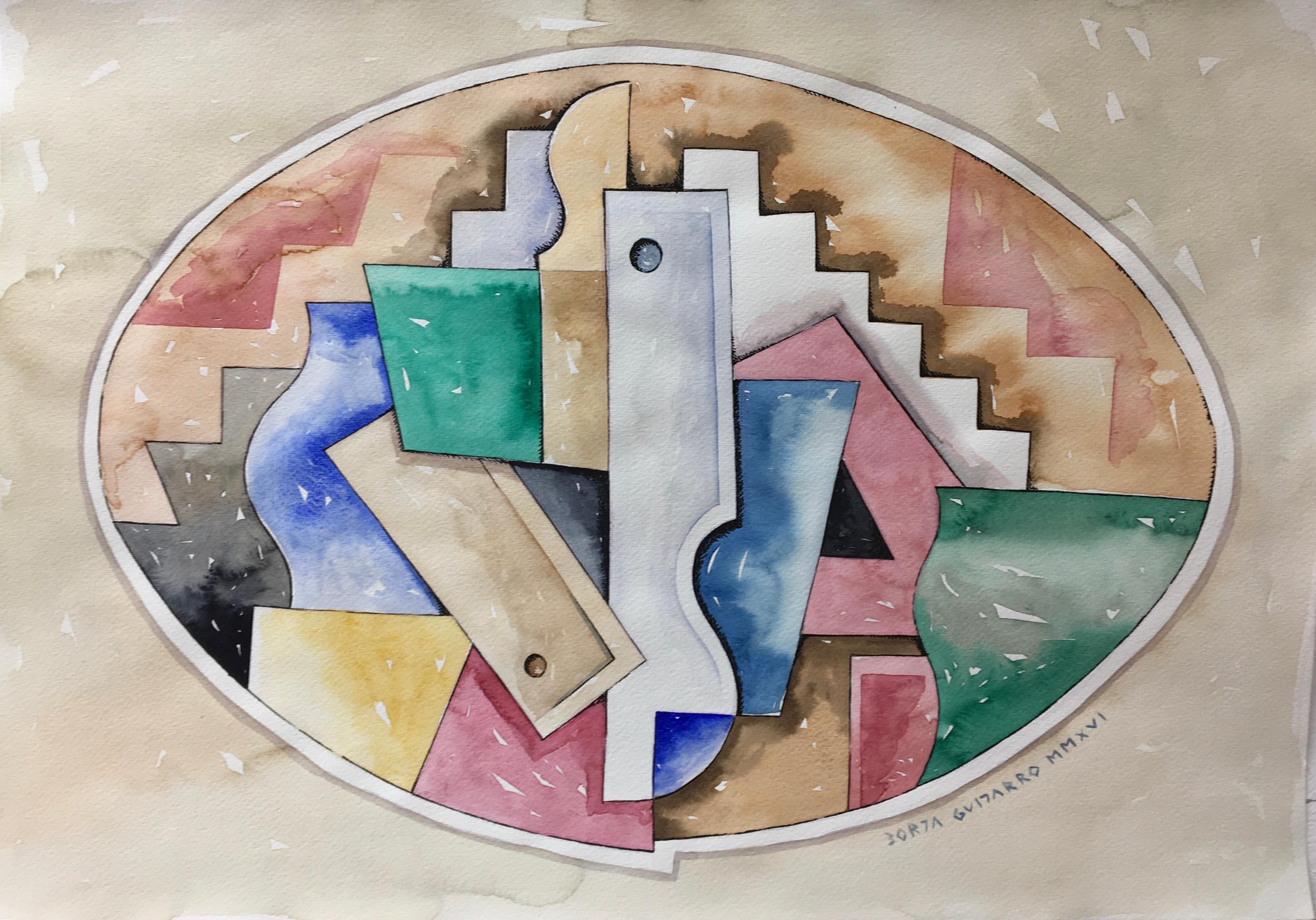 Borja Guijarro - Anis - original abstract mixed media art painting ...