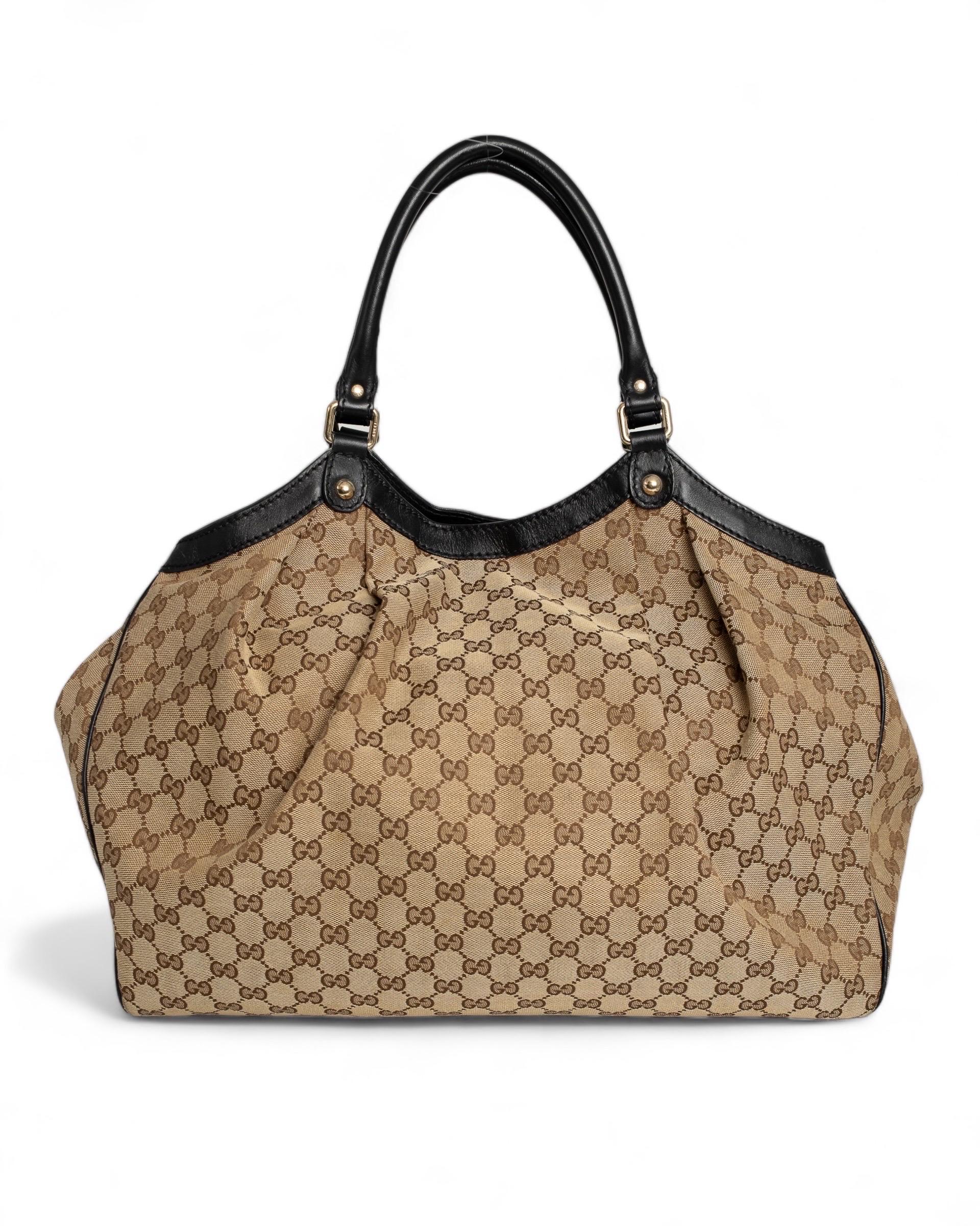 Borsa A Mano Gucci Sukey GG Supreme Nera For Sale at 1stDibs