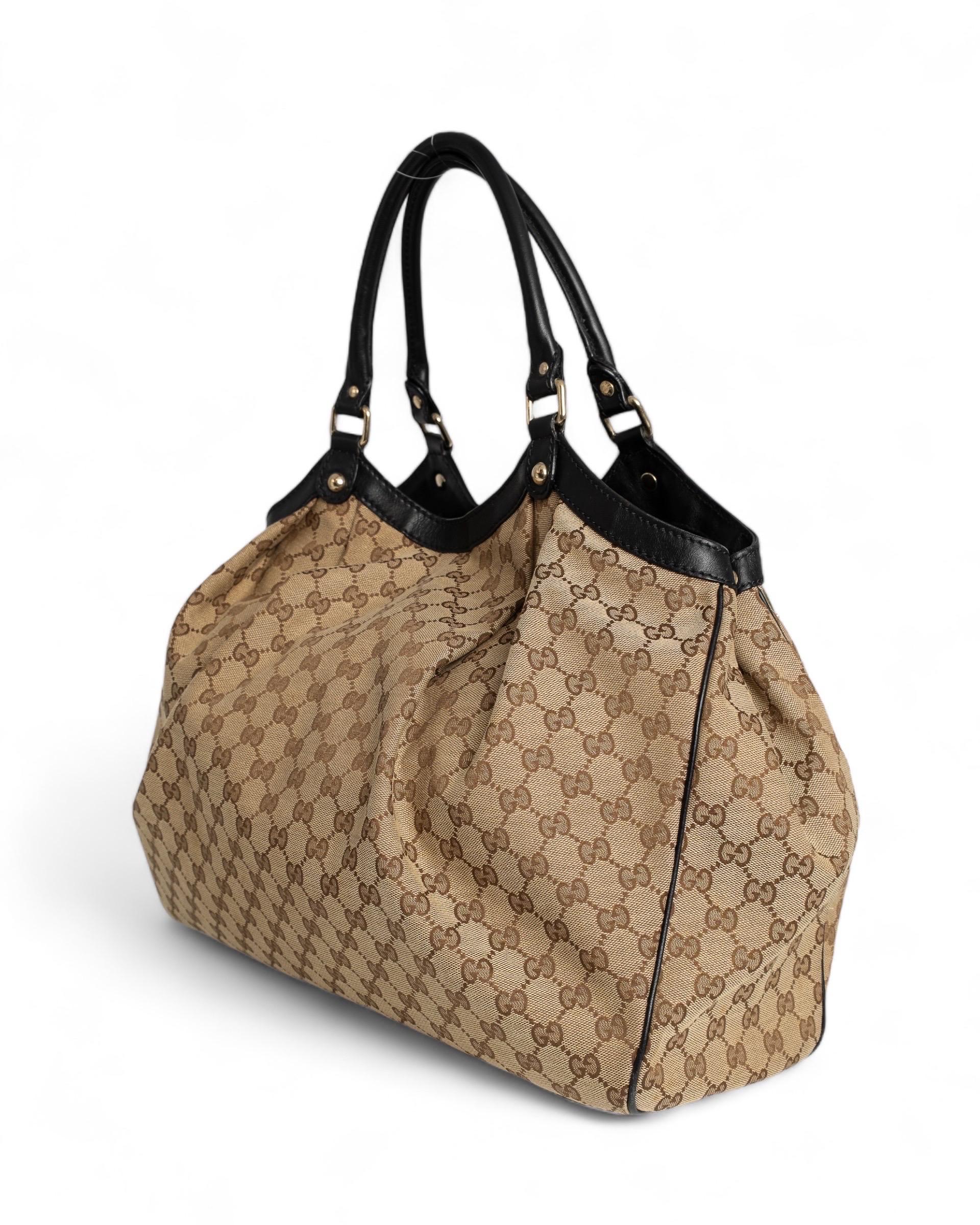 Borsa A Mano Gucci Sukey GG Supreme Nera For Sale at 1stDibs