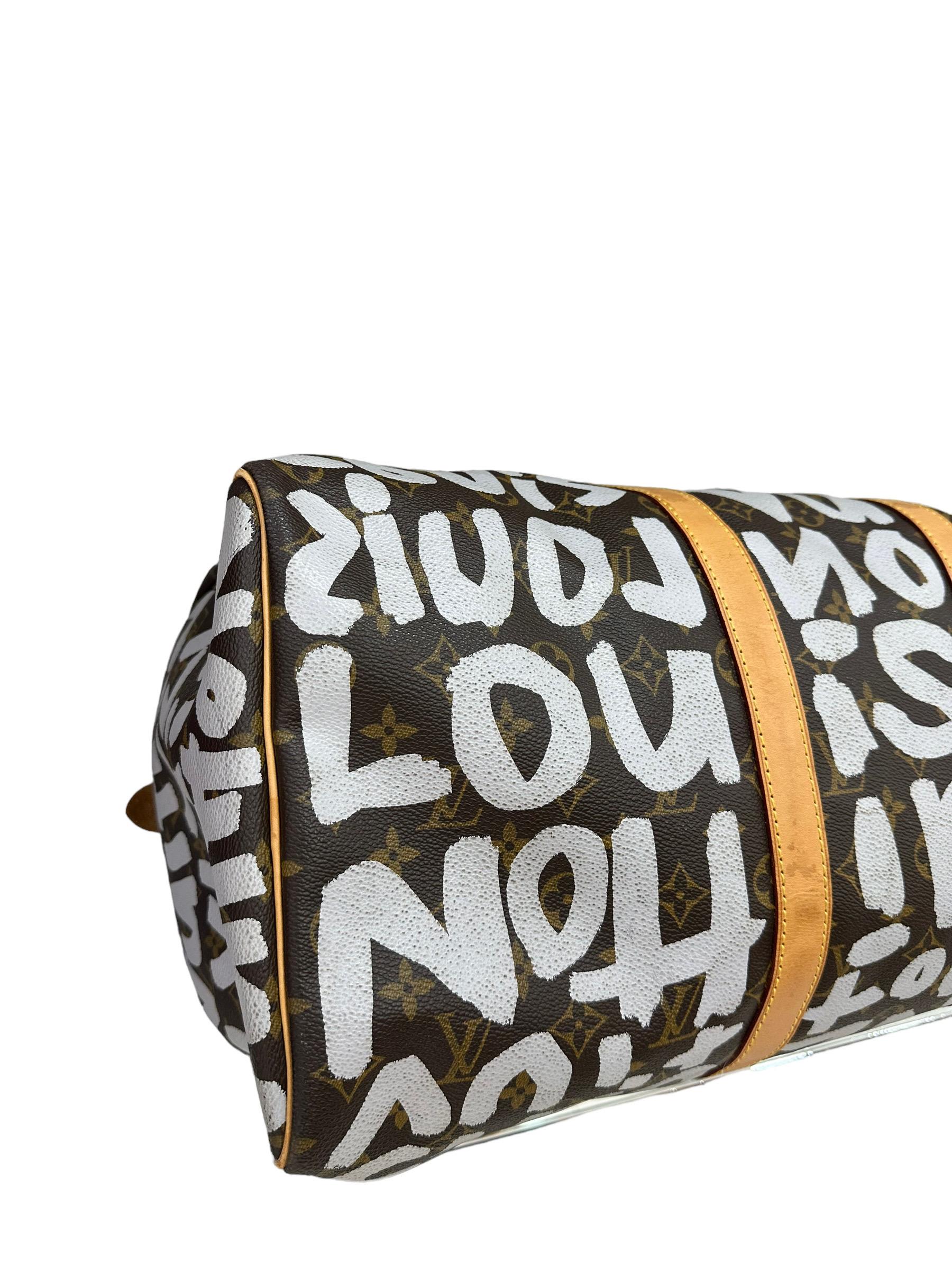 Borsa A Mano Louis Vuitton Keepall 50 Graffiti Stephen Sprouse LE 2001 ...