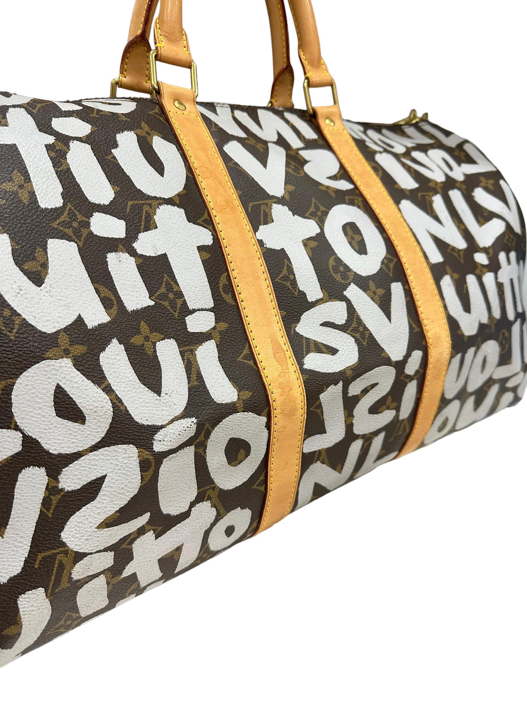 Borsa A Mano Louis Vuitton Keepall 50 Graffiti Stephen Sprouse LE 2001 ...
