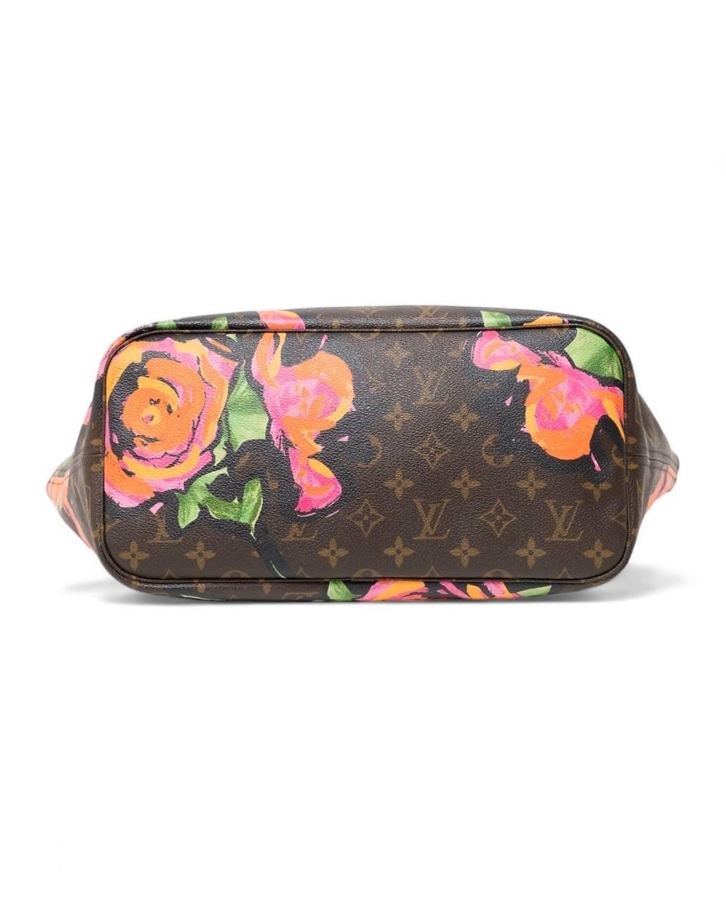 Borsa A Spalla Louis Vuitton x Takashi Murakami Neverfull MM Roses L.E ...