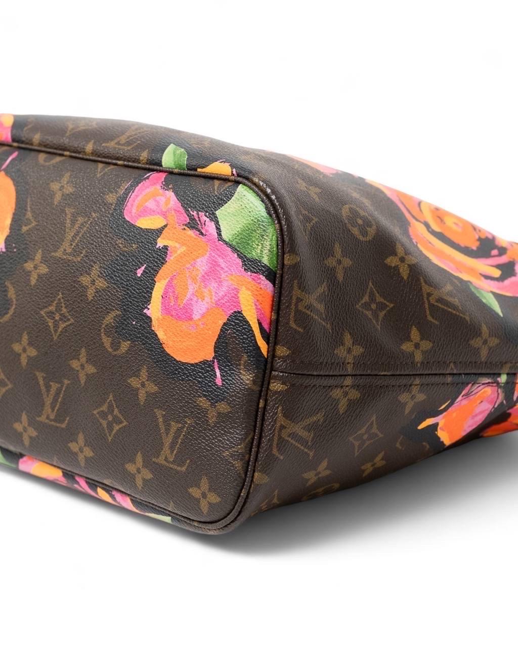 Borsa A Spalla Louis Vuitton x Takashi Murakami Neverfull MM Roses L.E ...