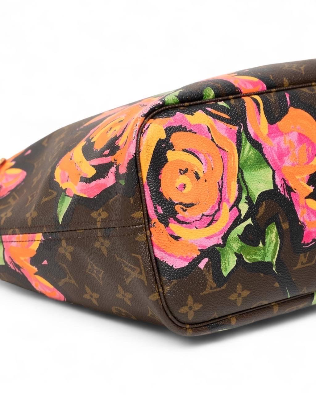 Borsa A Spalla Louis Vuitton x Takashi Murakami Neverfull MM Roses L.E ...