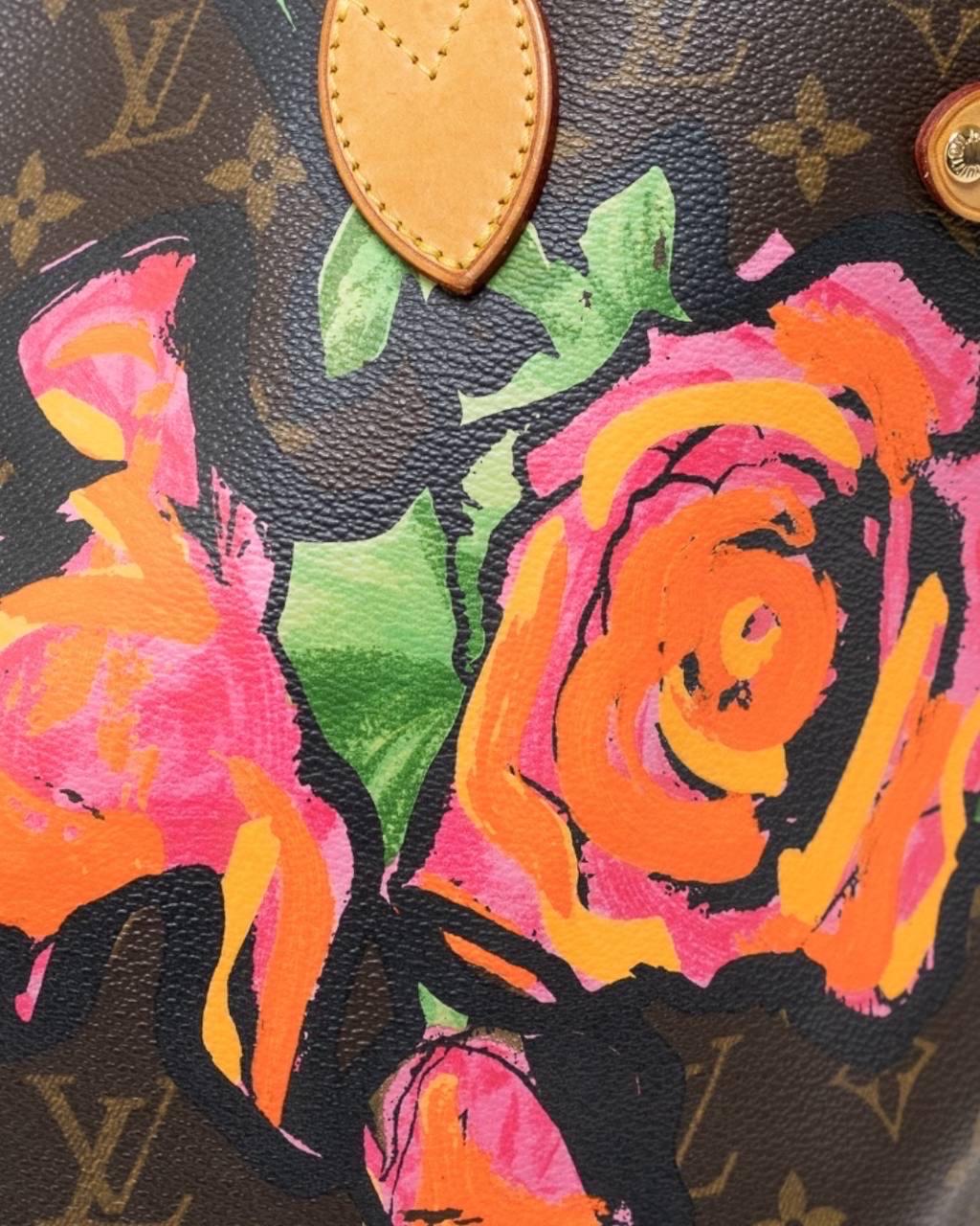 Borsa A Spalla Louis Vuitton x Takashi Murakami Neverfull MM Roses L.E ...