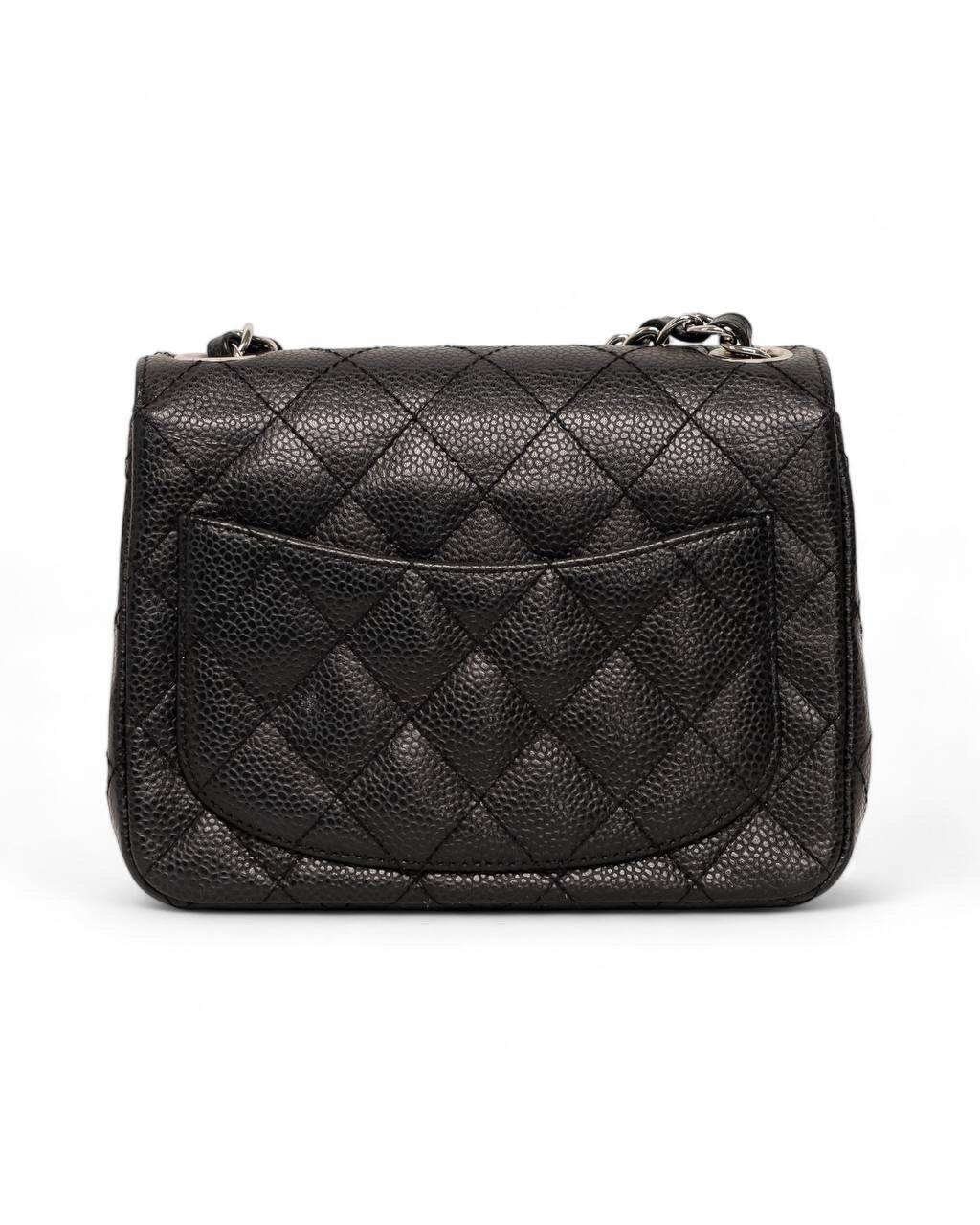 Borsa A Tracolla Chanel Mini Square Timeless Caviar Nera For Sale at ...