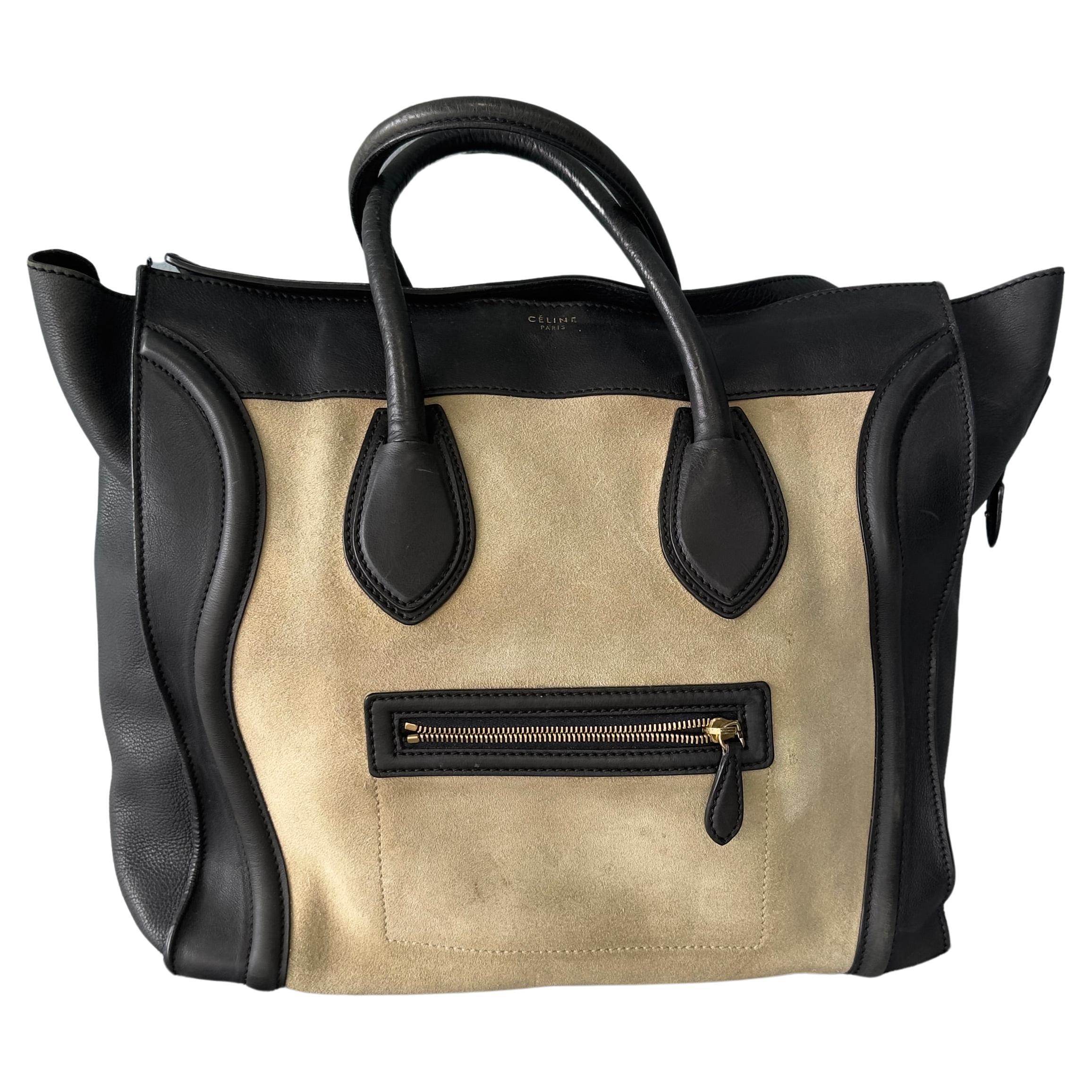 Celine Brown Suede Vest with Gold Studs at 1stDibs